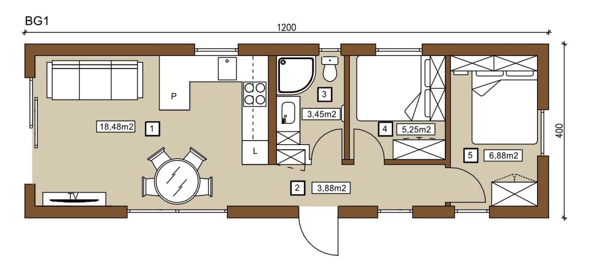 Glars Premium - Domy mobilne Lacroma House